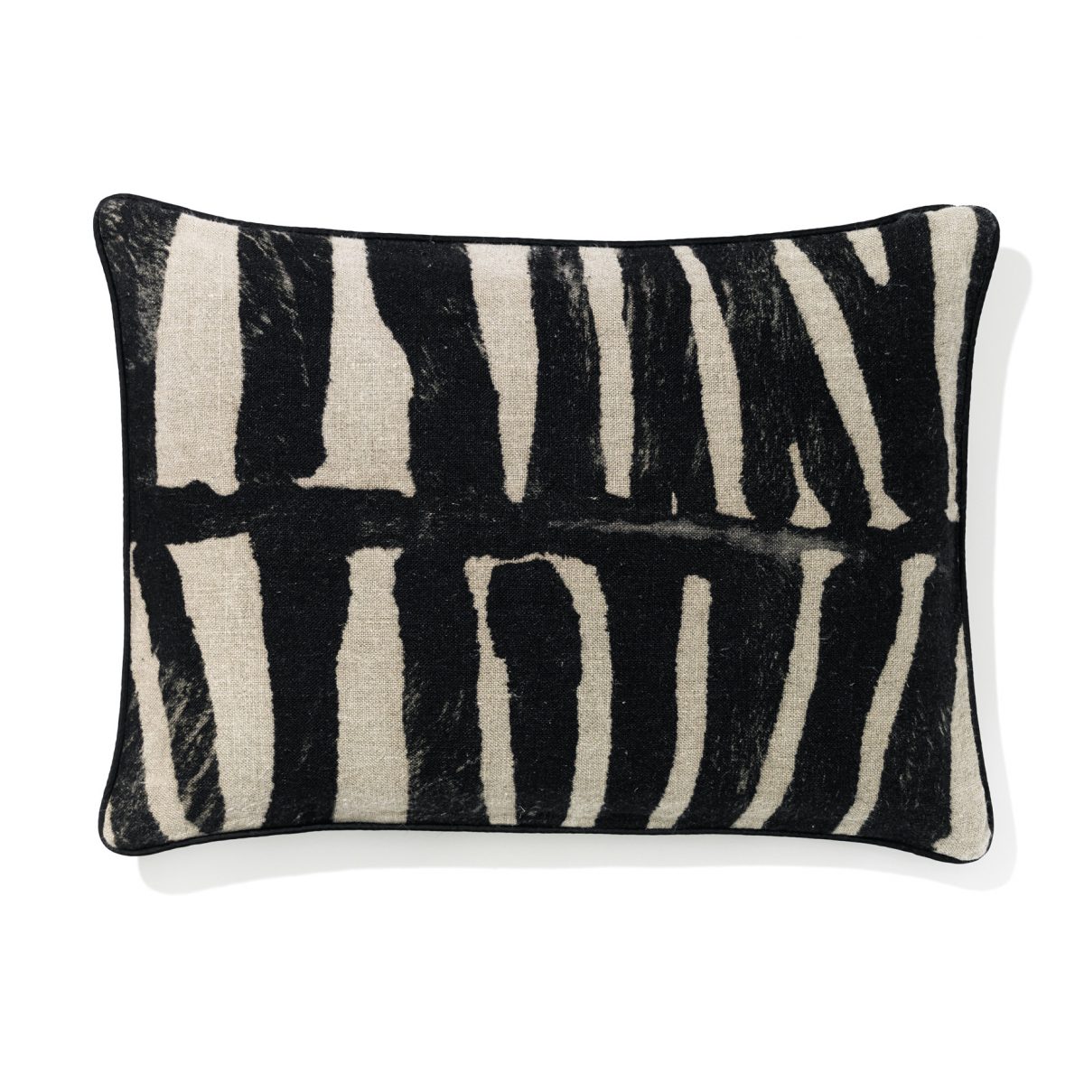 Zebra - Elitis cushion 55 x 40 - black / grey - fabfabrics - fashion ...